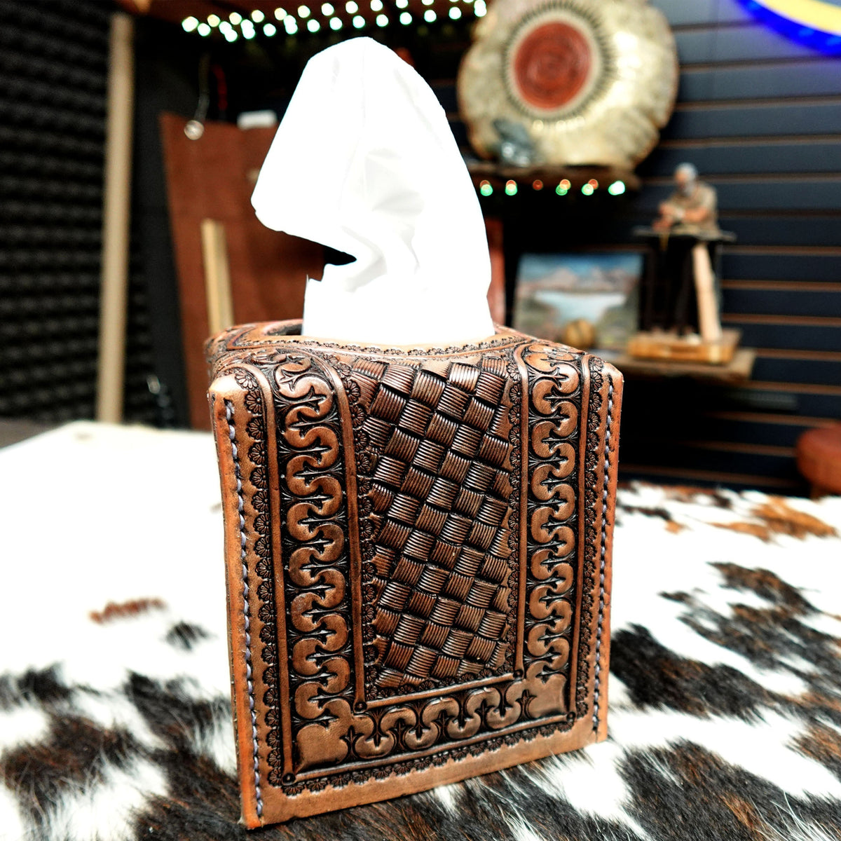 Leather Tissue Box Cover – Springfield Leather Co