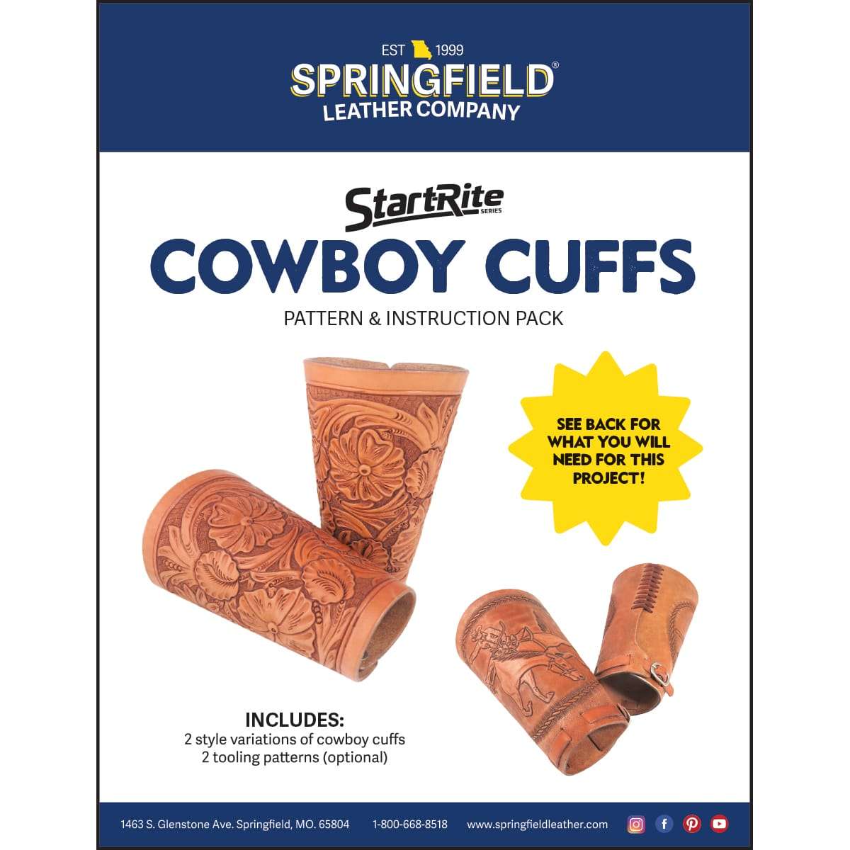 Cowboy Cuffs Pattern - Digital – Springfield Leather Co