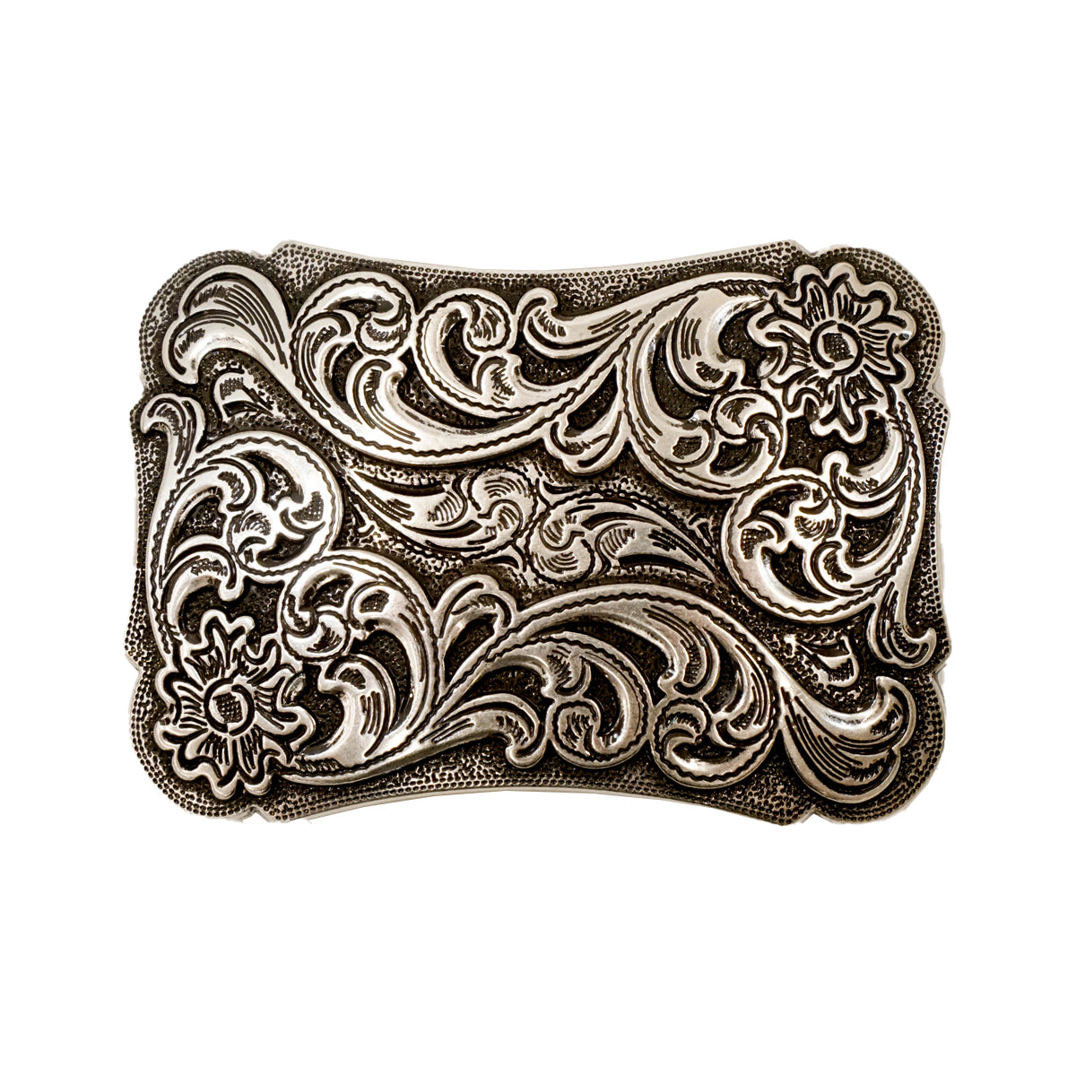 Floral Engraved Trophy Buckle | Springfield Leather Co.