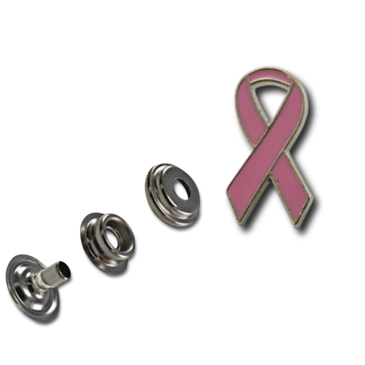 Pink Ribbon Line 24 Snap Set - 5pk | Springfield Leather Co.
