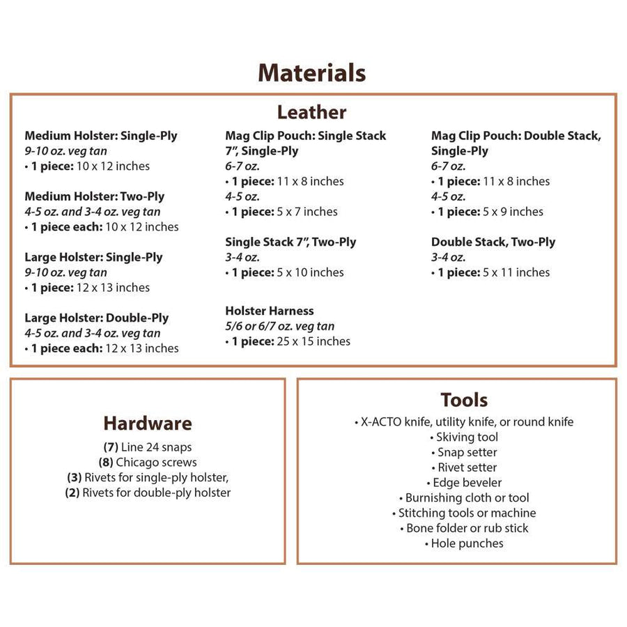 Books & Patterns – Springfield Leather Co