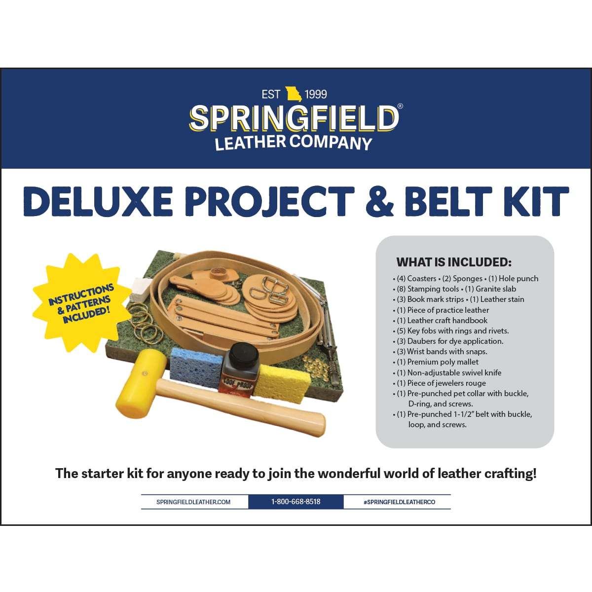 Deluxe Belt and Project Starter Set – Springfield Leather Co